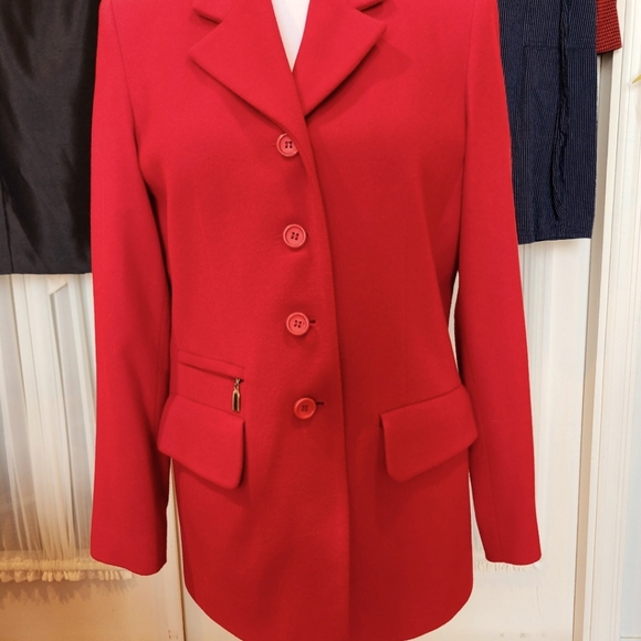 louben | Jackets & Coats | Louben Red Jacket | Poshmark